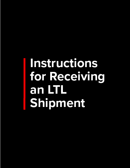 Instructions for Receiving an LTL Shipment - NTG, Formerly FreightPros